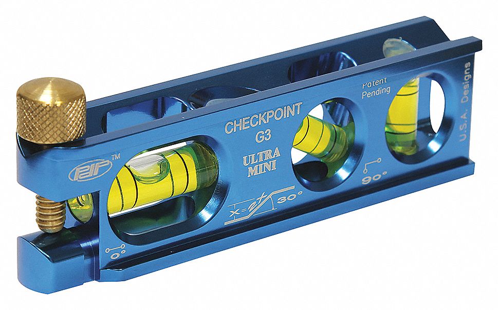 CHECKPOINT MINI-MAG TORPEDO LEVEL,ALUM,4 IN,3 - Box, I-Beam, and ...