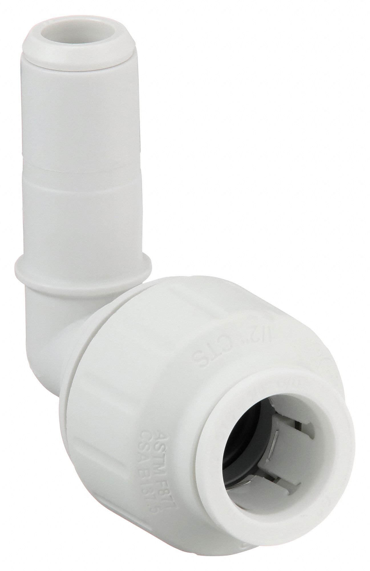 JOHN GUEST, 90° Elbow, 1/2 in OD x 1/2 in OD Size, Push-Fit Elbow ...