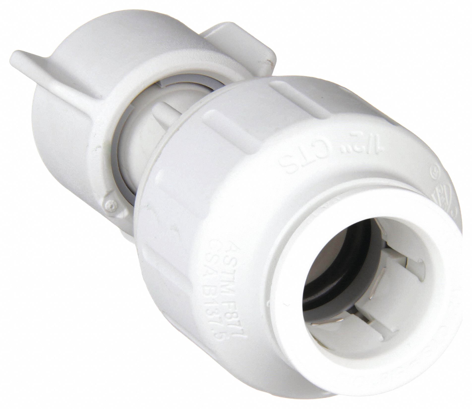 JOHN GUEST, 1/2 in OD x 1/2 in Pipe Size, Push-to-Connect x NPS, Push ...