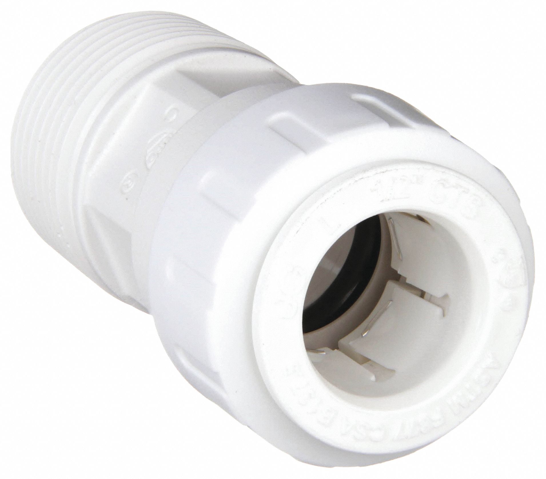 JOHN GUEST, 1/2 in OD x 3/4 in Pipe Size, Push-to-Connect x MNPT, Push ...