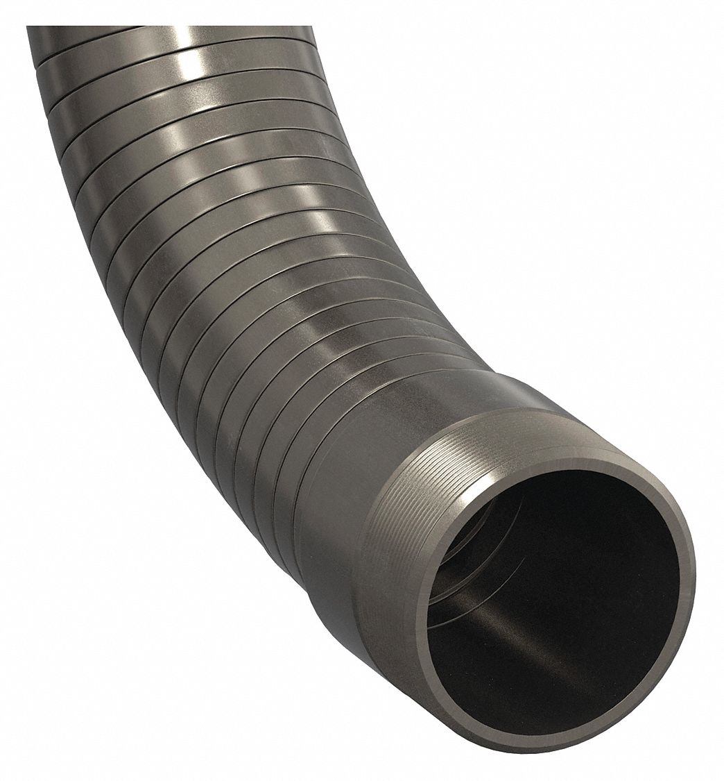 1 1/2 in Hose Inside Dia., 16 ft Hose Lg, Interlocked Metal Hose ...