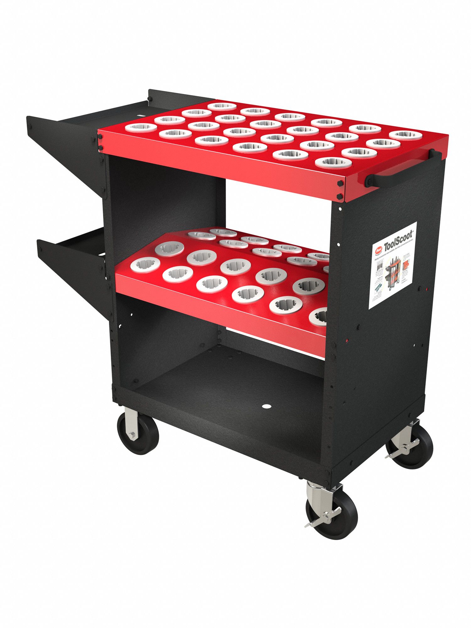 HUOT, For CAPTO (C6) Taper, 48 Compartments, Tool Holder Cart - 16T930 ...