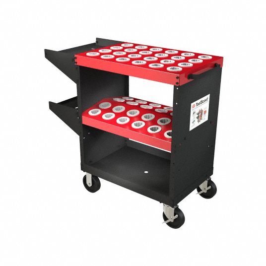 HUOT, For CAPTO (C6) Taper, 48 Compartments, Tool Holder Cart - 16T930 ...