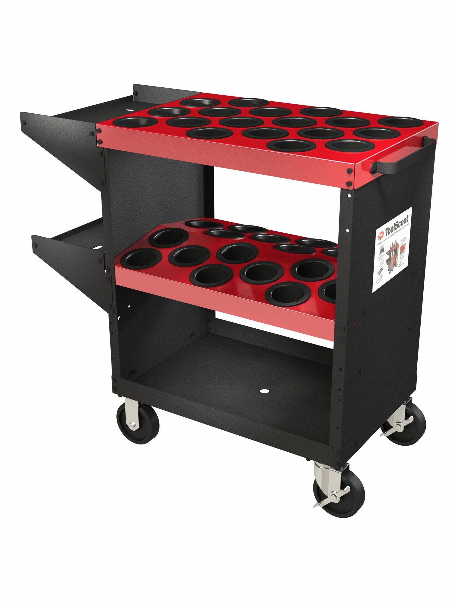 HUOT, For HSK100A Taper, 36 Compartments, Tool Holder Cart - 16T932 ...