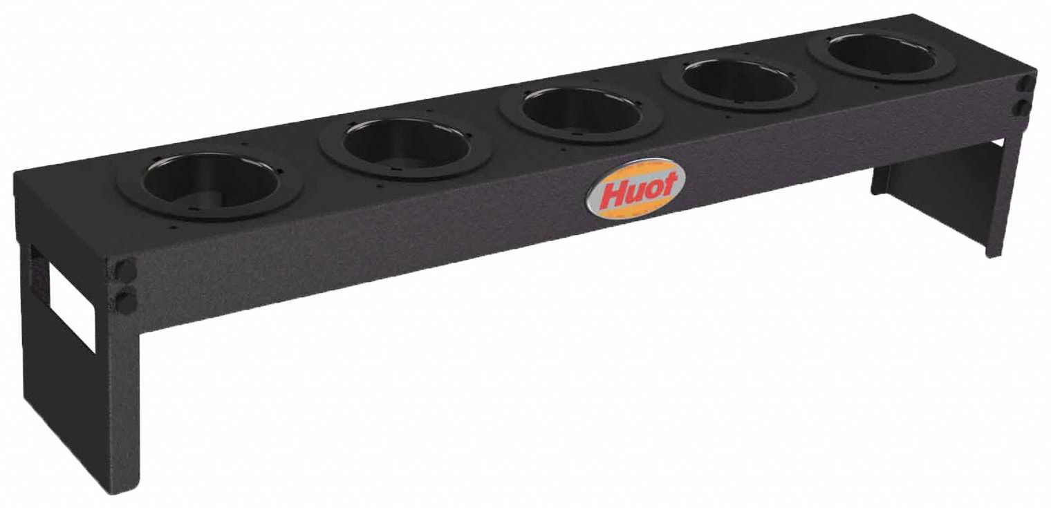 HUOT, For HSK100A Taper, 5 Compartments, CNC Tool Tote Rack - 16T947 ...