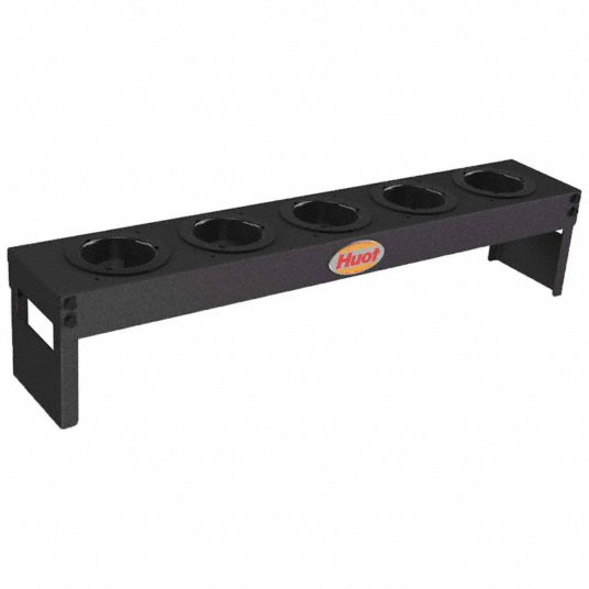 HUOT, For HSK100A Taper, 5 Compartments, CNC Tool Tote Rack - 16T947 ...