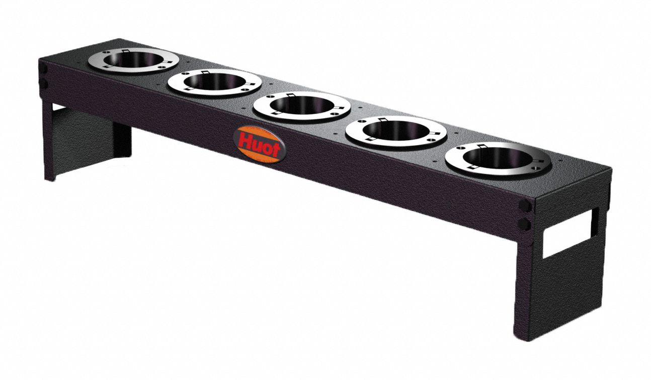 HUOT, For BT50/CAT50 Taper, 5 Compartments, CNC Tool Tote Rack - 16T948 ...