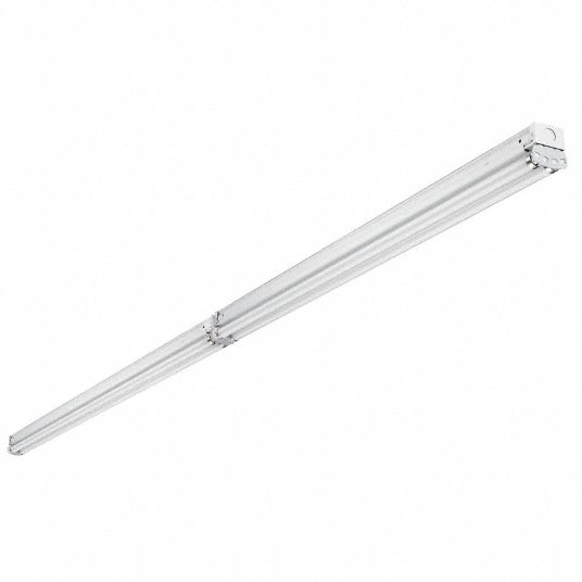 LITHONIA LIGHTING, 8 ft Lg, No Lens Lens, Low Profile Strip Light ...