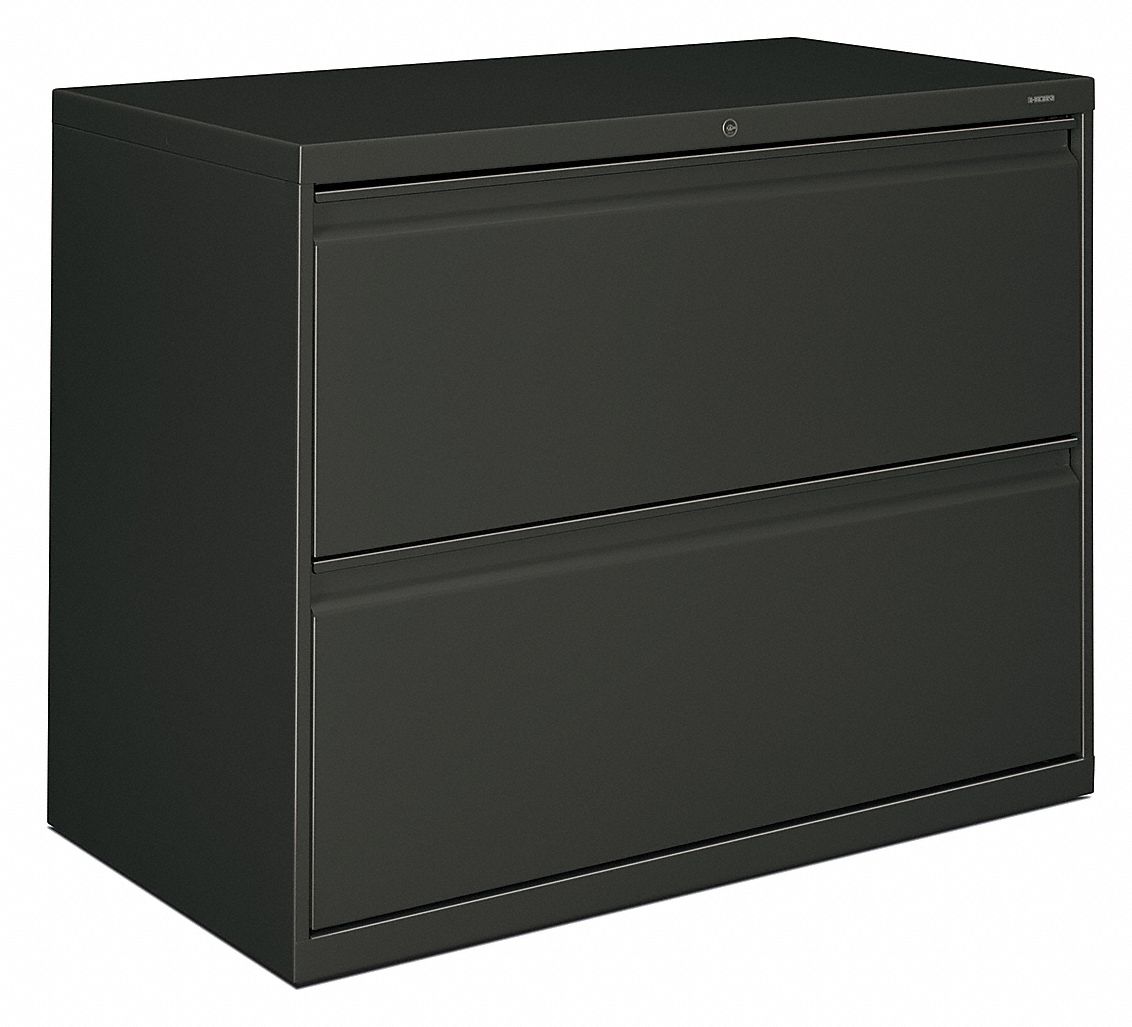 36 in, 19 1/4 in, 28 3/8 in, File Cabinet, Charcoal - Grainger