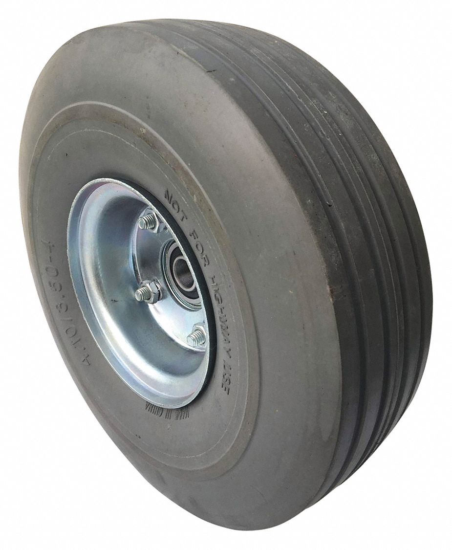 Solid Wheel, 10 in Wheel Dia., 440 lb Load Rating - Grainger