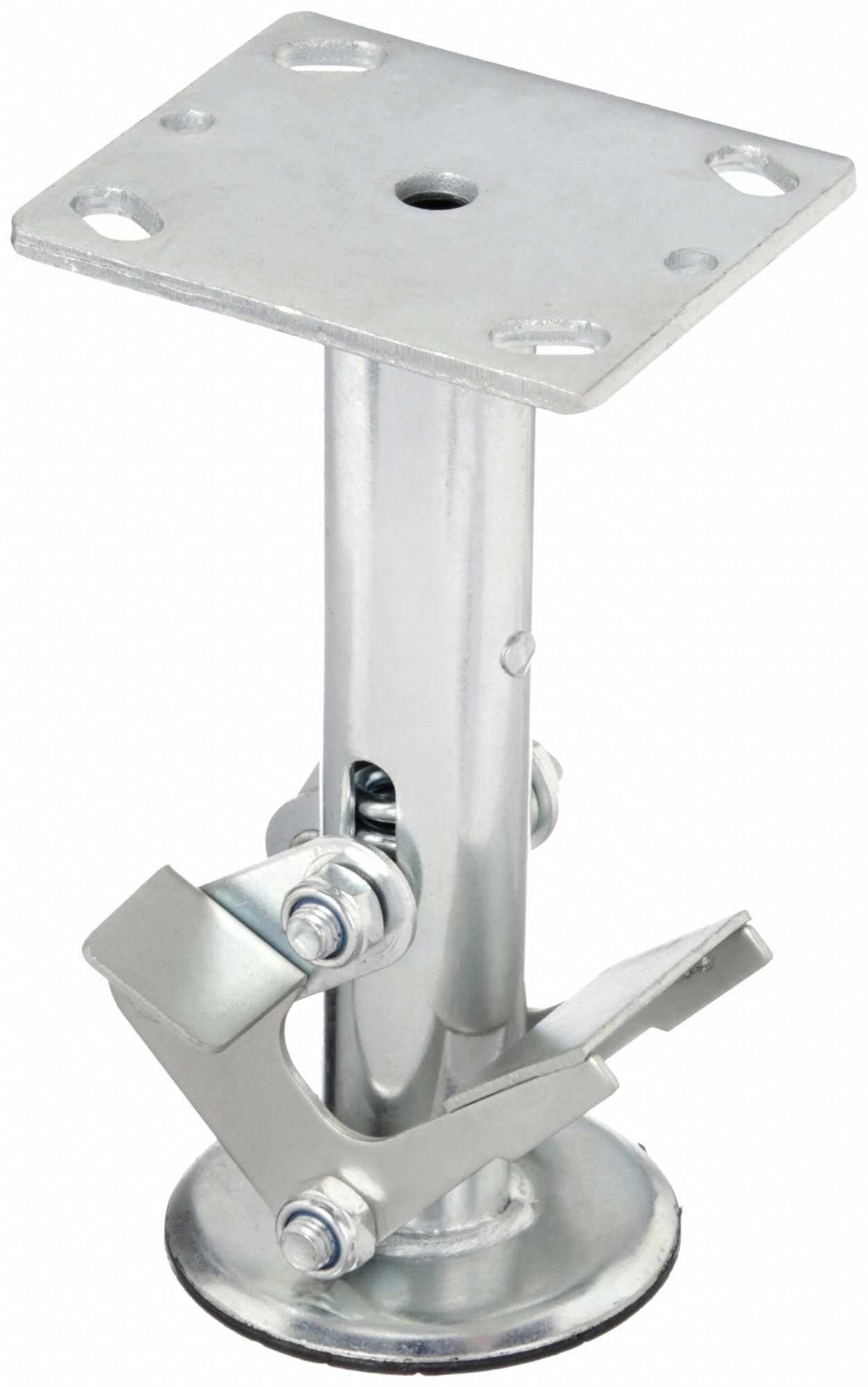 For 8 in Wheel Dia, 8 3/8 in Floor Lock Retracted Ht, Floor Lock ...