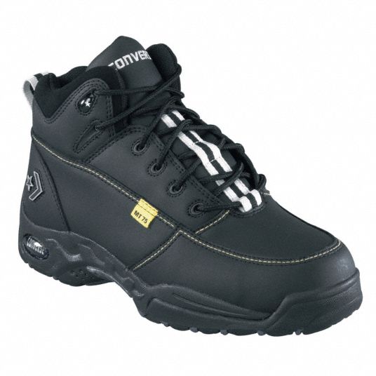 11, M, Men's, Black, Steel Toe Type, 1 PR - Grainger