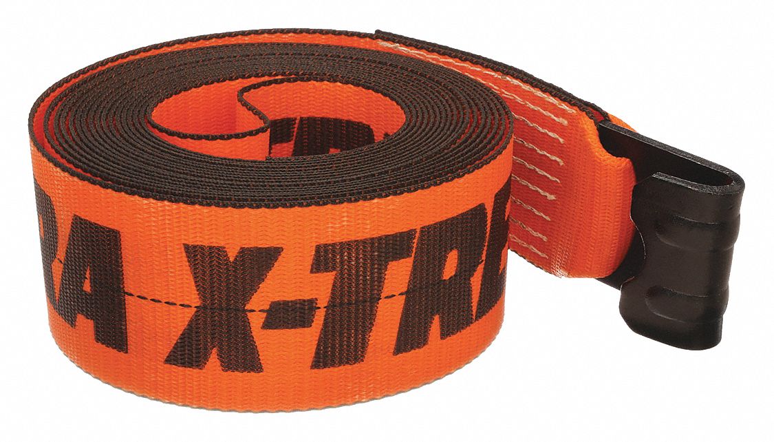 Flat-Hook, Abrasion-Resistant Webbing, Winch Strap - 16V909|43795-90-30 ...