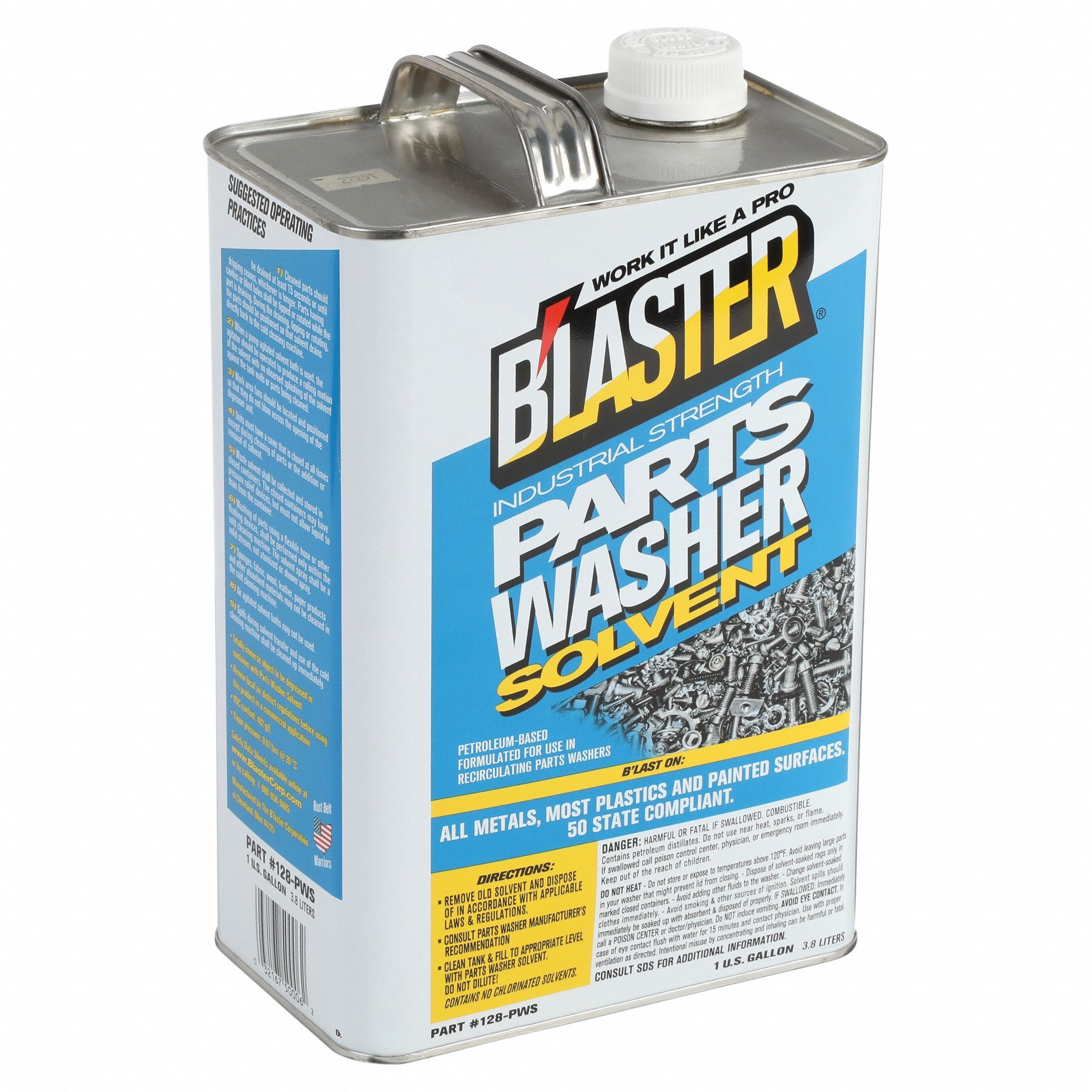 BLASTER, Solvent, Grease/Grime/Oil, Parts Washer Cleaner - 16W543|128 ...