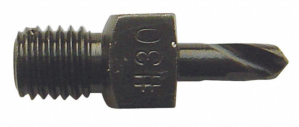 #12 Drill Bit Size, 5/16 in Flute Lg, Threaded Shank Drill Bit - 16W773 ...