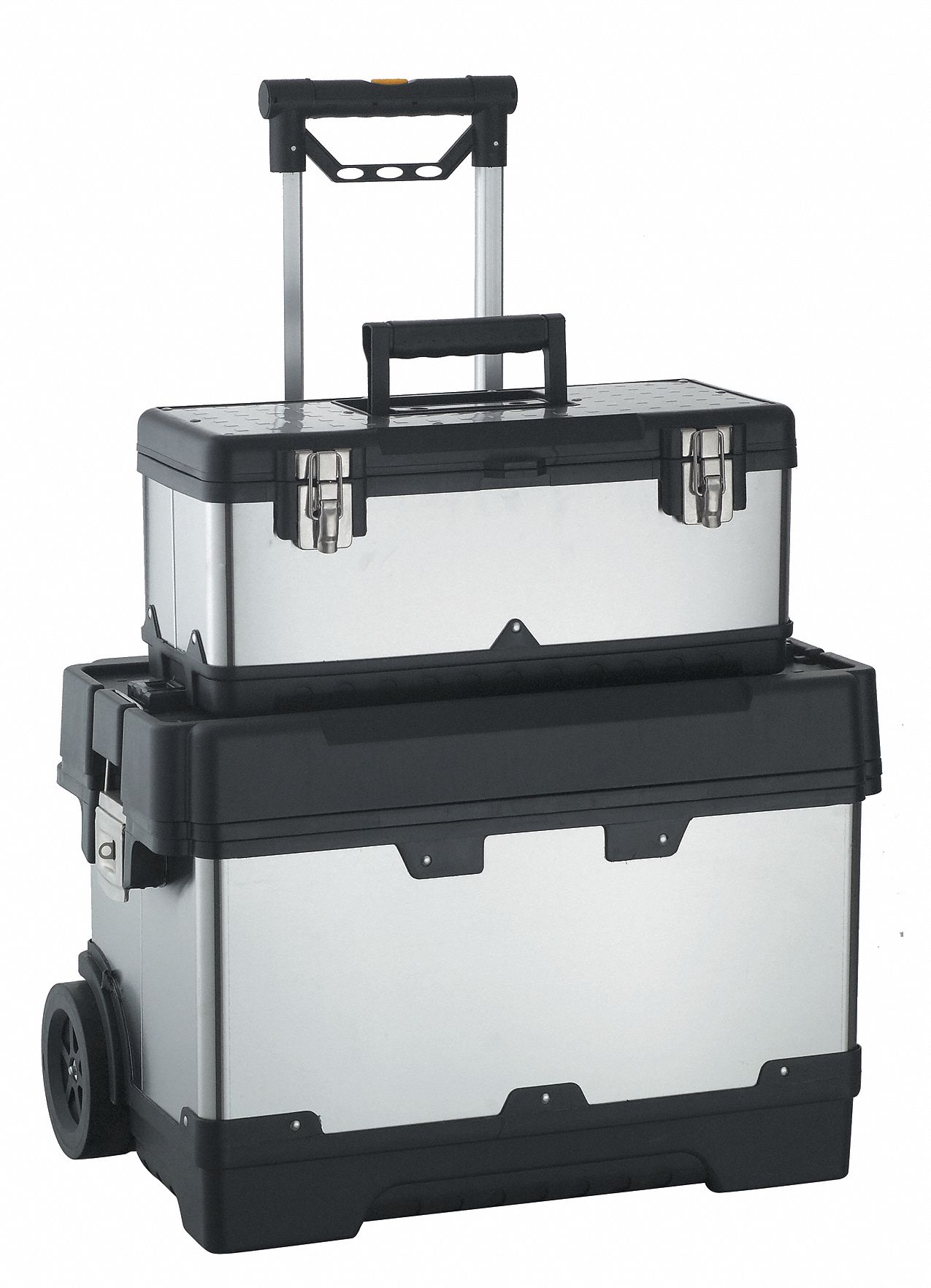 Plastic, Steel, Rolling Tool Box Set, 24-3/8 in Overall Width, 14-5/8 ...