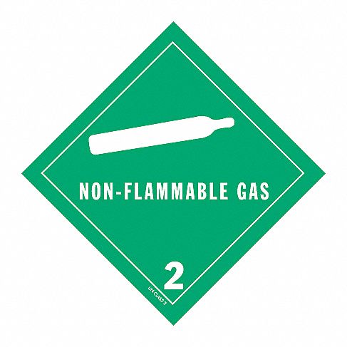 APPROVED VENDOR DOT LABEL,4 IN. H,WHITE/GREEN,PK 10 - DOT and UN ...