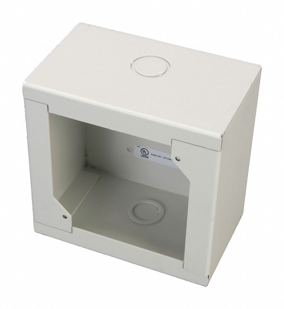 EDWARDS SIGNALING, White, Surface, Box - 16X258|2459-SMB-W - Grainger