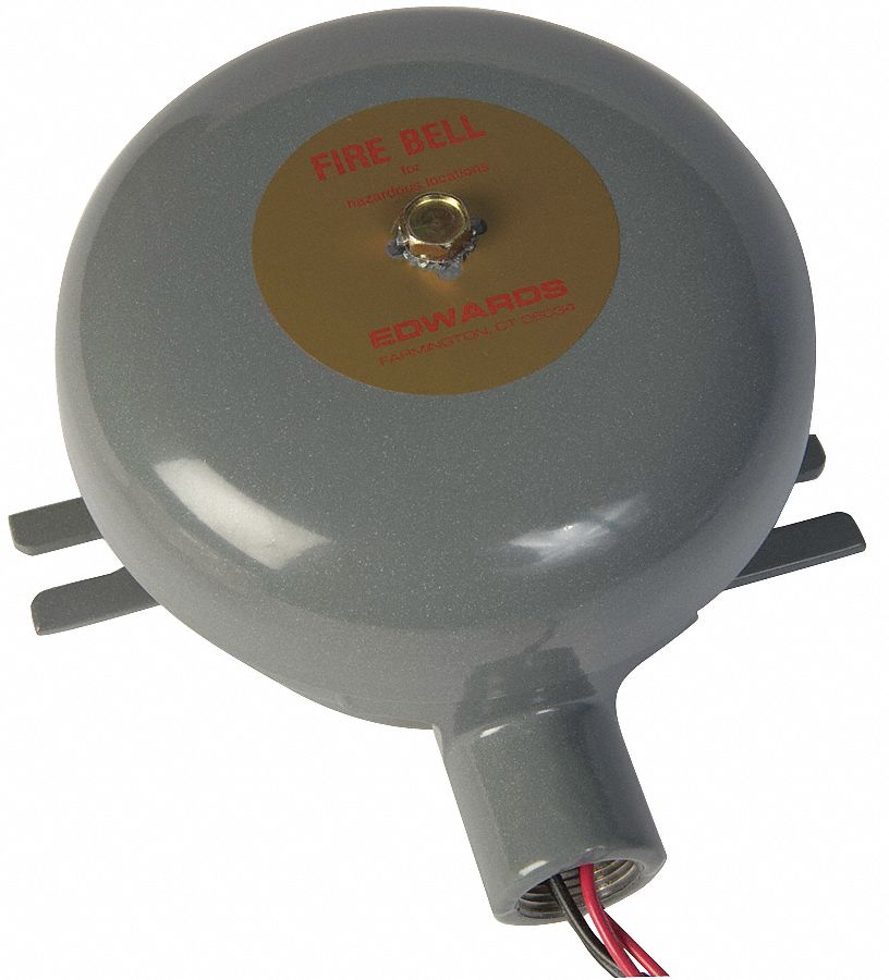 EDWARDS SIGNALING, 20 to 24V DC, Bell Sound, Fire Bell - 16X291|439DEX ...