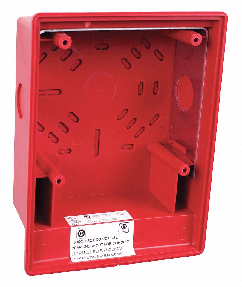 EDWARDS SIGNALING, Red, Surface, Box - 16X371|EG4RB - Grainger