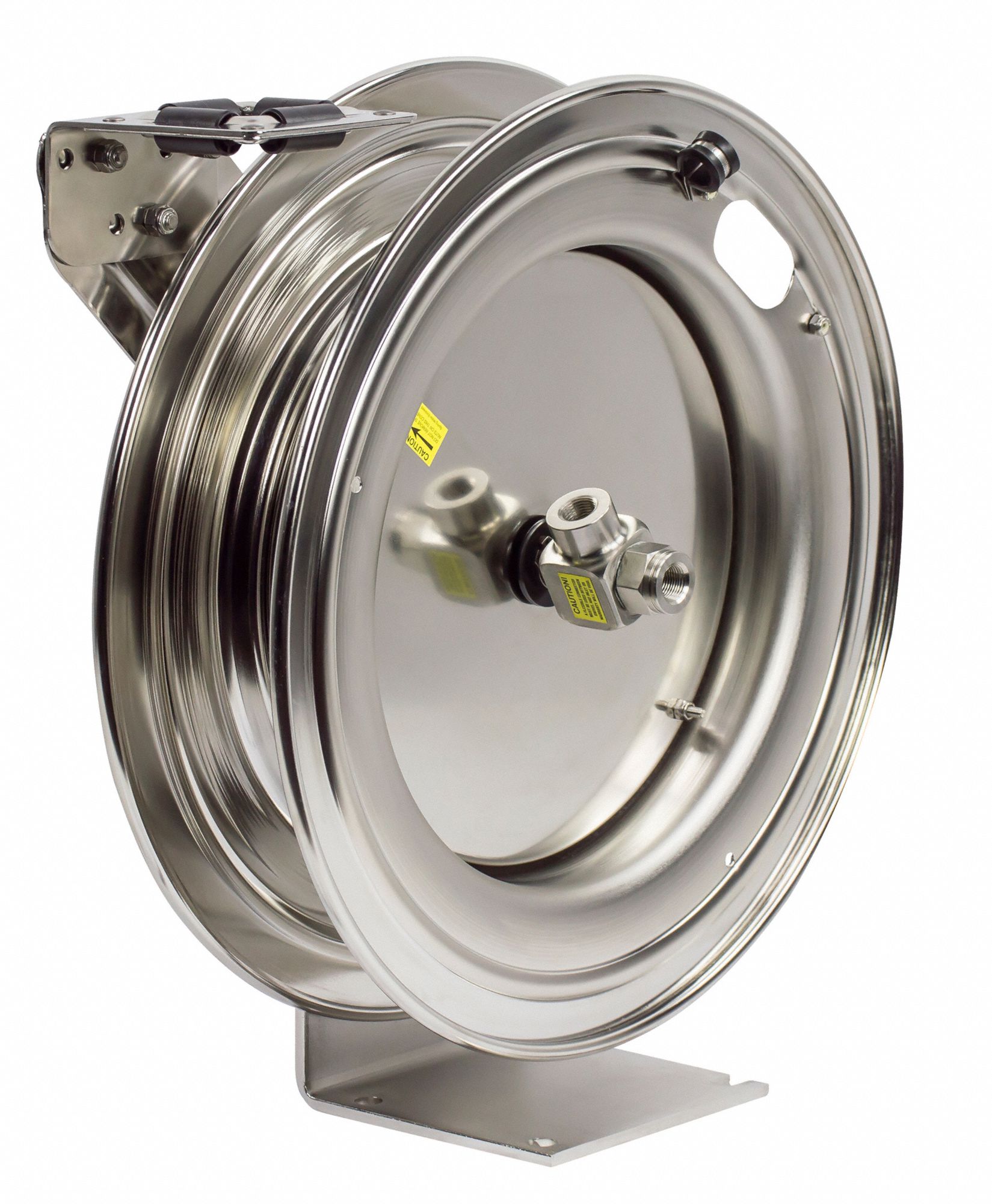 COXREELS Spring Return Hose Reel: 25 ft (1/2 in I.D.), 300 psi Max Op ...