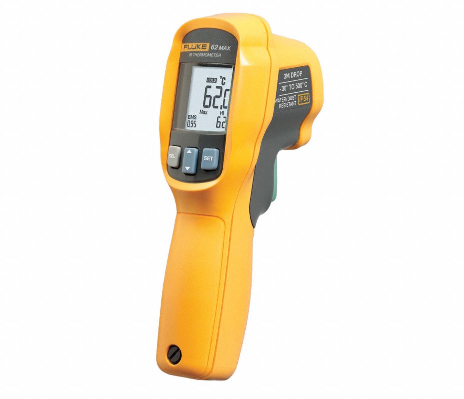 FLUKE Termómetro Infrarrojo LCD Retroiluminada 1 Punto -30° a 500 ...