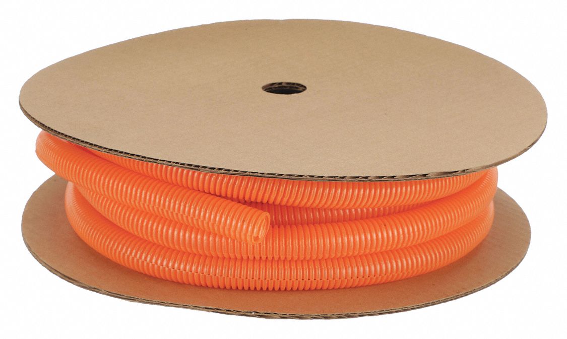 3/4 in Nominal Size, 100 ft Overall Lg, Corrugated Loom Tubing - 16Y282 ...