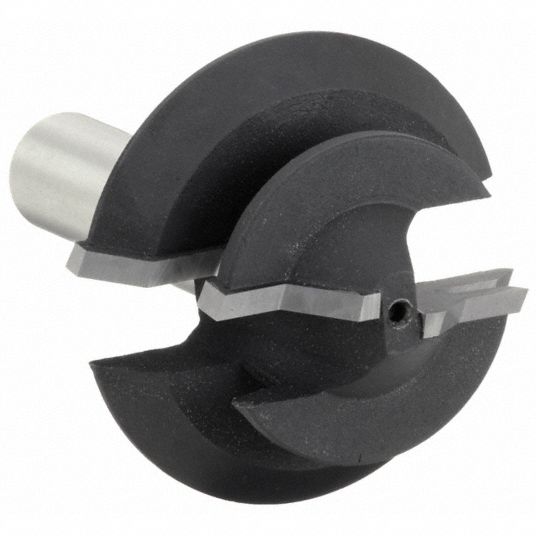 WESTWARD, Fractional Inch, Carbide Tipped, Roundover Cut Profile Router ...
