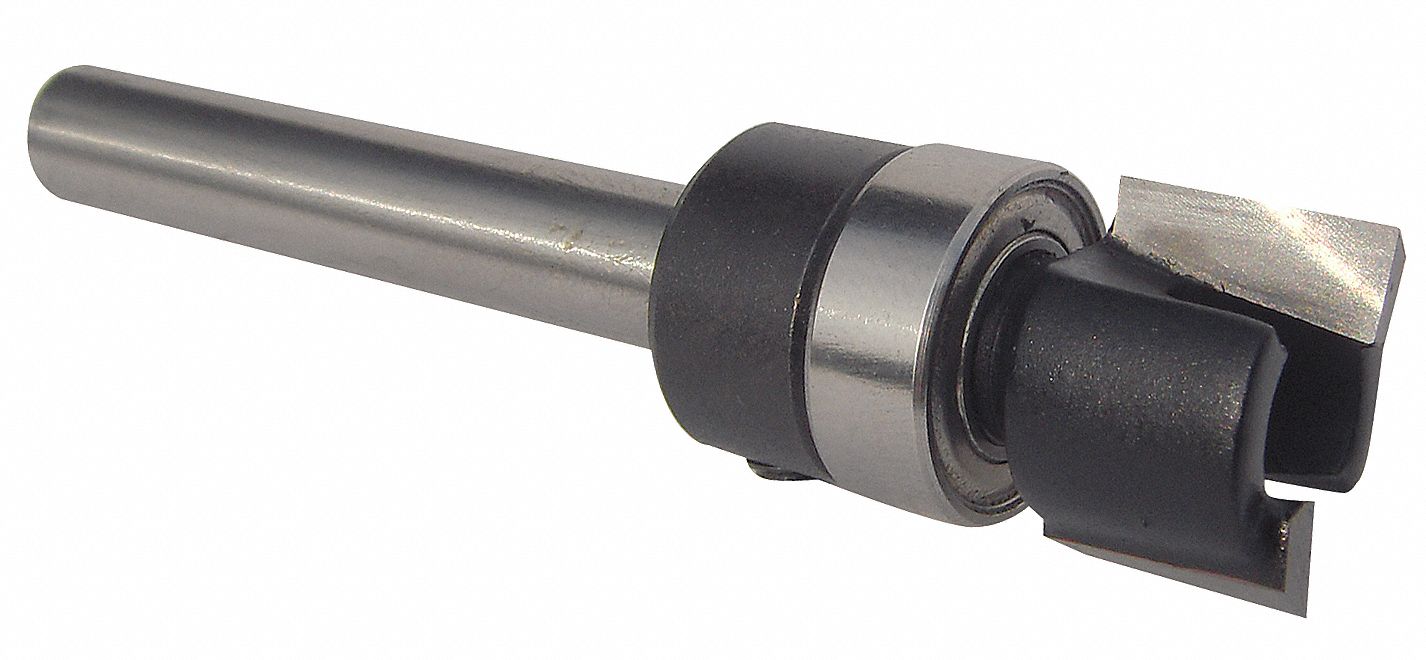 WESTWARD Flush Trim Profile Router Bit: Fractional Inch, Carbide Tipped ...