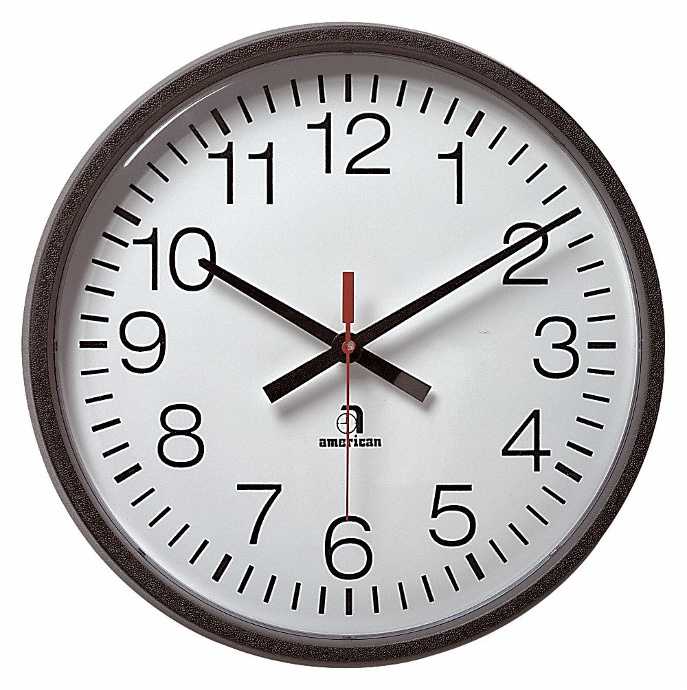 AMERICAN TIME WALL CLOCK TIMES BATTERY 2 1/4X13 - Clocks - WWG8UP37 ...