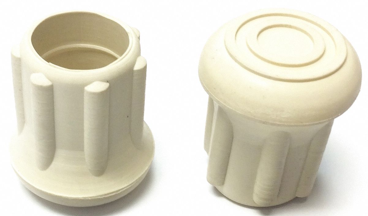Rubber, Round, Furniture Protective Leg Tips - 16ZM92|LTB 18WN - Grainger