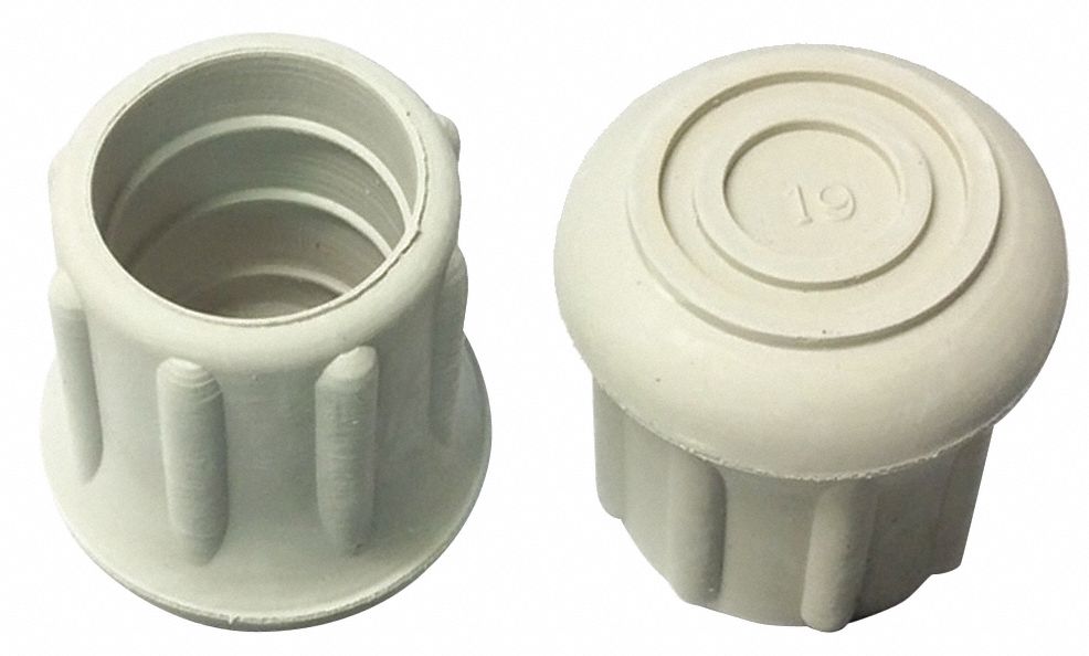 Rubber, Round, Furniture Protective Leg Tips - 16ZM95|LTB 19G - Grainger