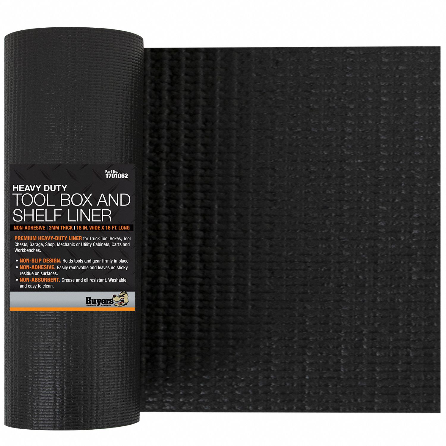 BUYERS PRODUCTS, Shelf Mat, Truck Boxes/Van Shelving, Toolbox Liner ...