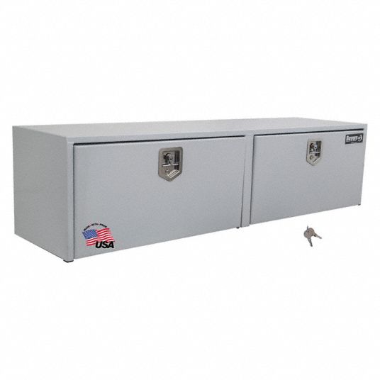 BUYERS PRODUCTS, Underbody Truck Box, Double Drop-Down Doors Door ...
