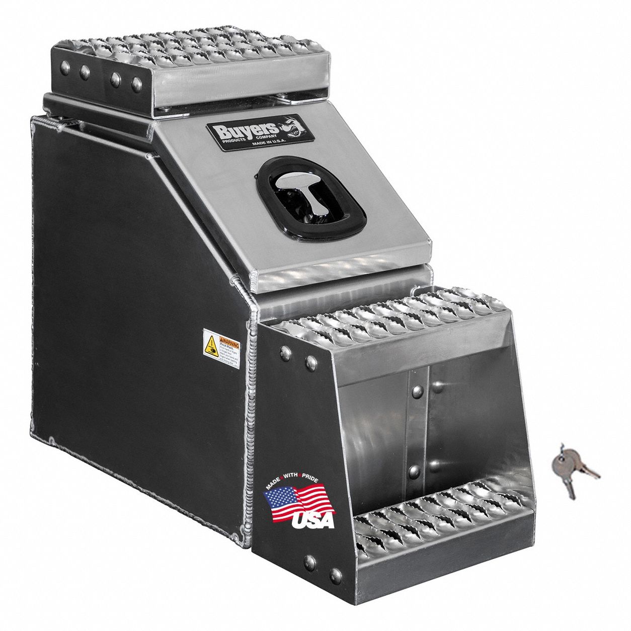 BUYERS PRODUCTS, Aluminum, Silver, Step Boxes - 820JM8|1705280 - Grainger