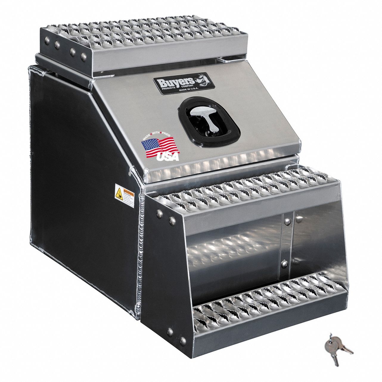 BUYERS PRODUCTS, Aluminum, Silver, Step Boxes - 820JM5|1705281 - Grainger