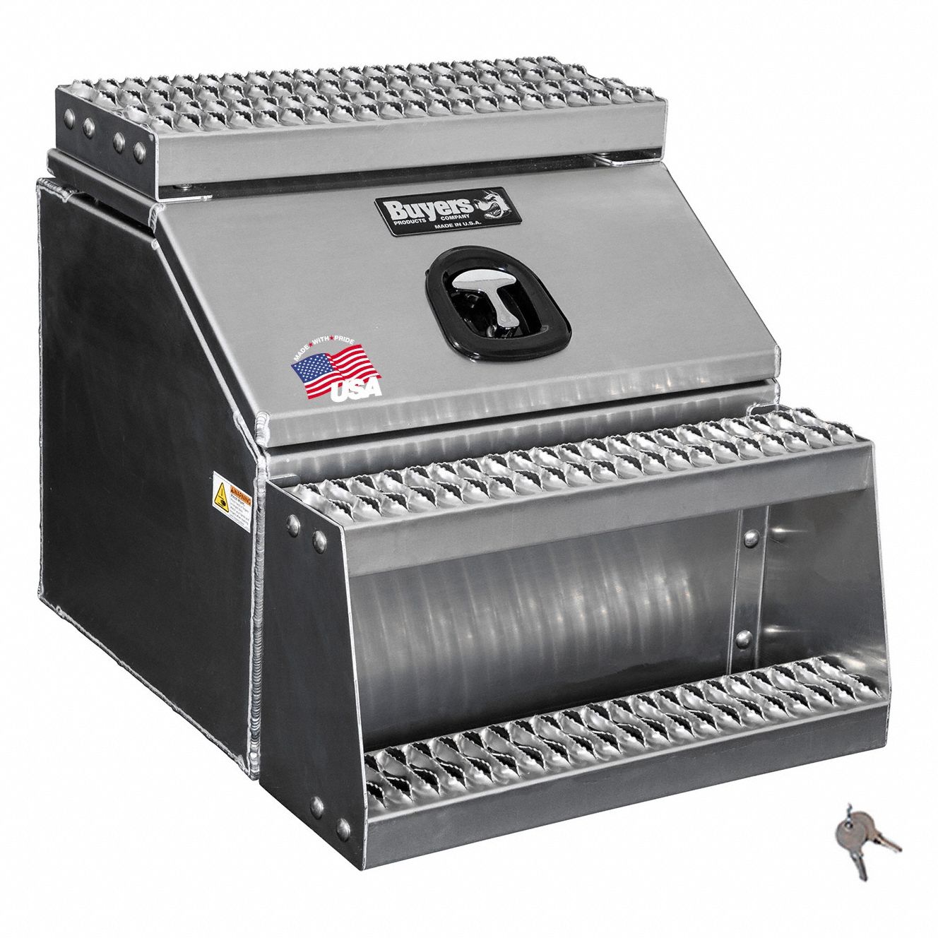 BUYERS PRODUCTS, Aluminum, Silver, Step Boxes - 820JM4|1705282 - Grainger