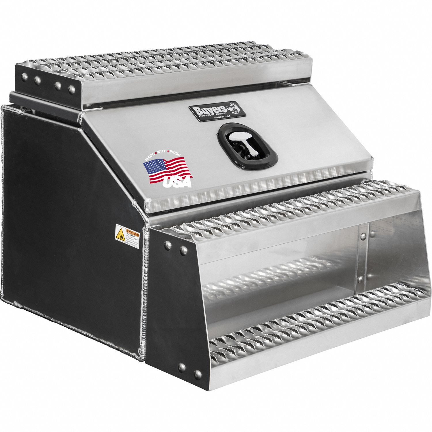 BUYERS PRODUCTS, Aluminum, Silver, Step Boxes - 820JM7|1705283 - Grainger