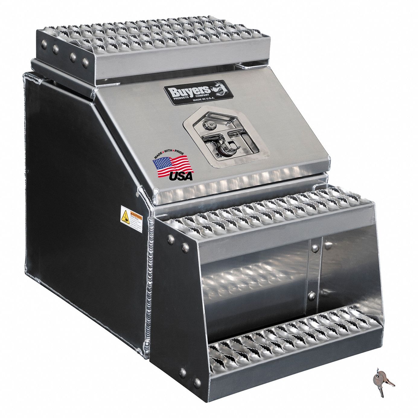 BUYERS PRODUCTS, Aluminum, Silver, Step Boxes - 820JM6|1705284 - Grainger