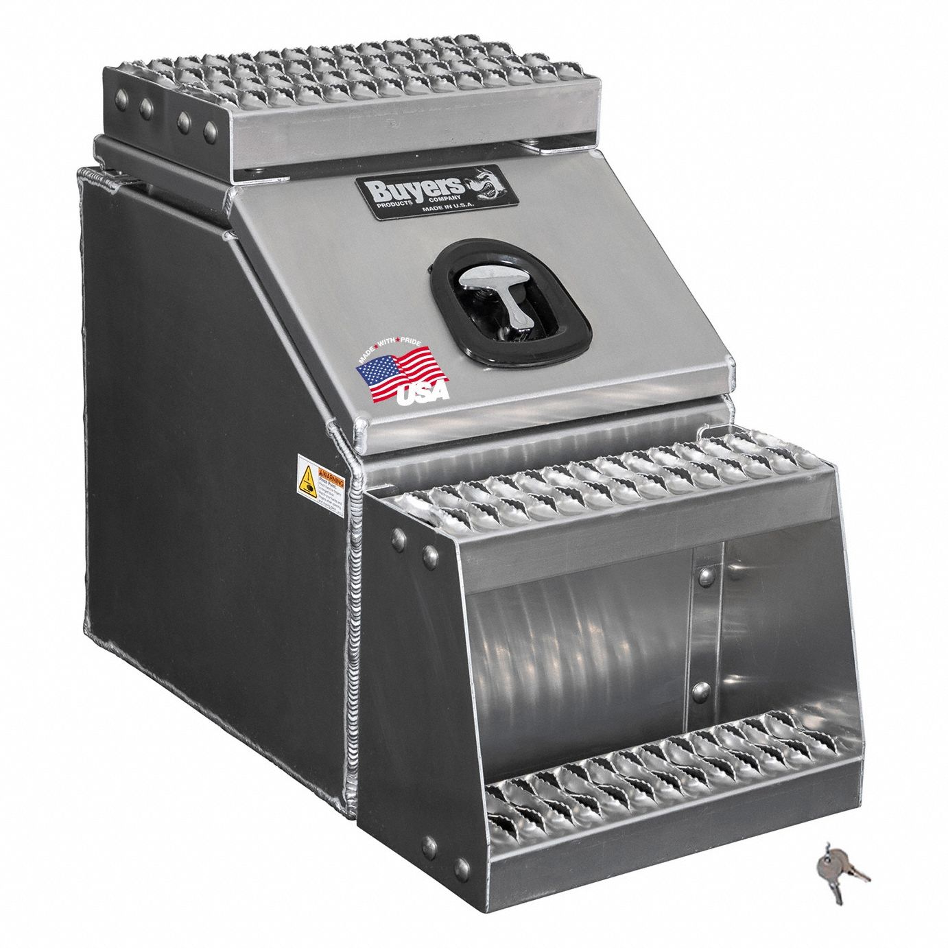 BUYERS PRODUCTS, Aluminum, Silver, Step Boxes - 820JM9|1705285 - Grainger