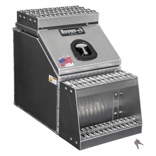BUYERS PRODUCTS, Aluminum, Silver, Step Boxes - 820JM9|1705285 - Grainger