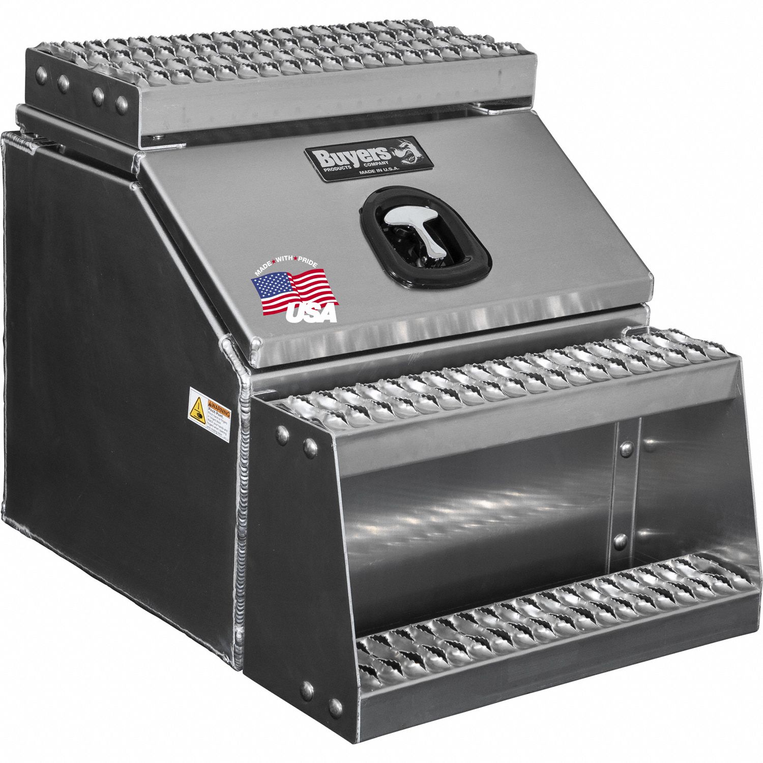 BUYERS PRODUCTS, Aluminum, Silver, Step Boxes - 820JN0|1705286 - Grainger