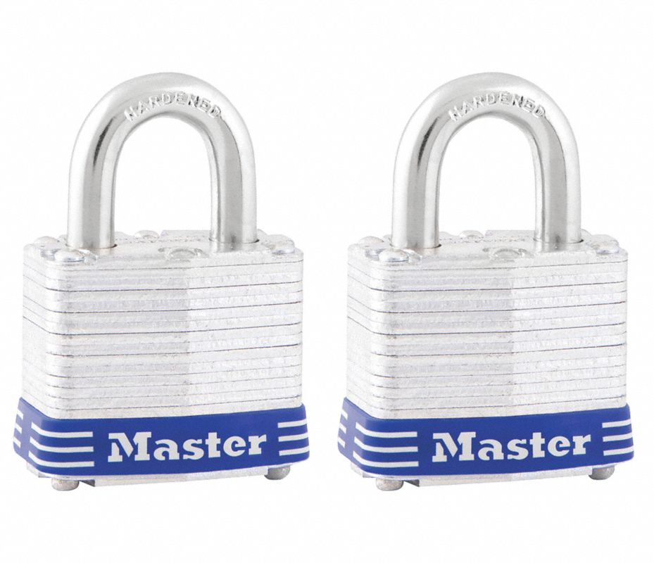 MASTER LOCK Juego de Candados, Acero Cromado - 170H87 | 3ESPT ...