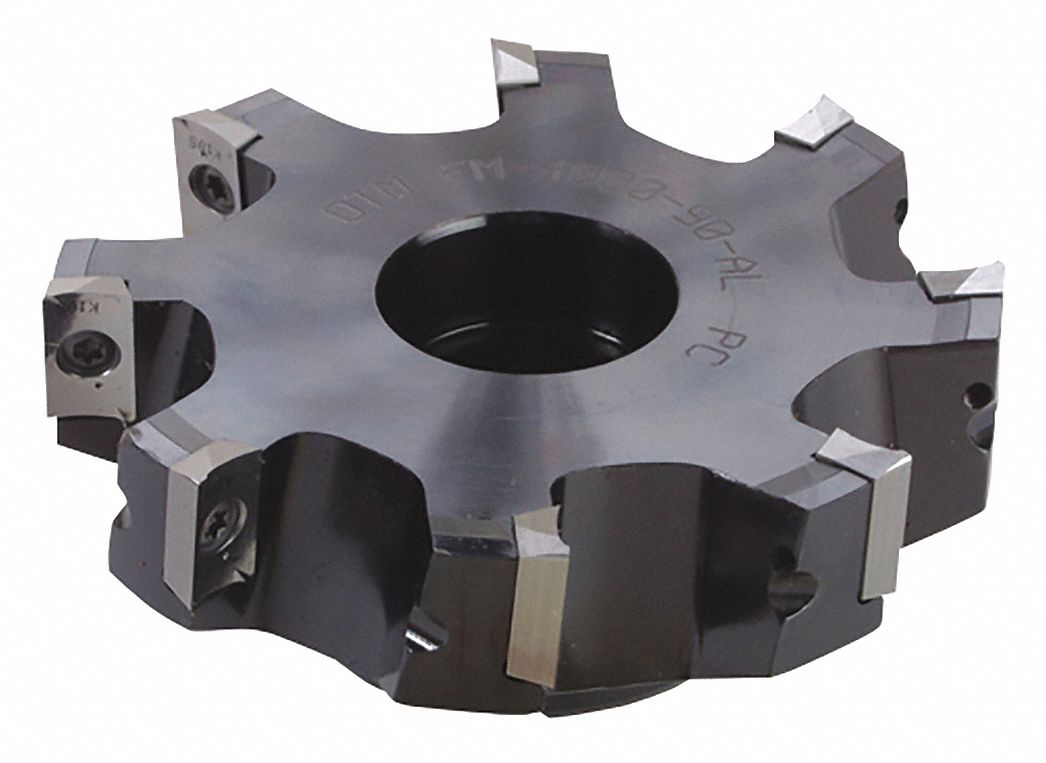 KYOCERA, 3 in Max. Cutting Dia., 1 in Arbor Dia., Indexable Face Mill ...