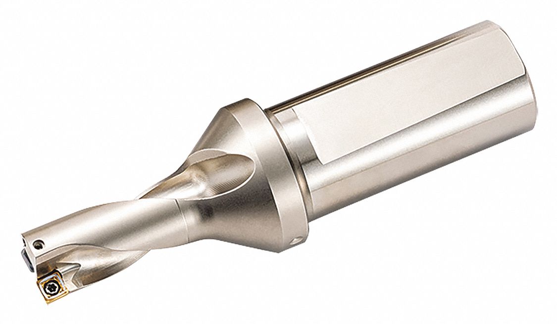 KYOCERA, 2xD, 1 in Shank Dia., Indexable Drill Bit for Small Holes ...