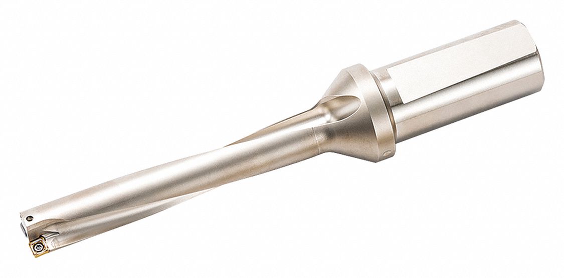 KYOCERA, 6xD, 1 in Shank Dia., Indexable Drill Bit for Small Holes ...