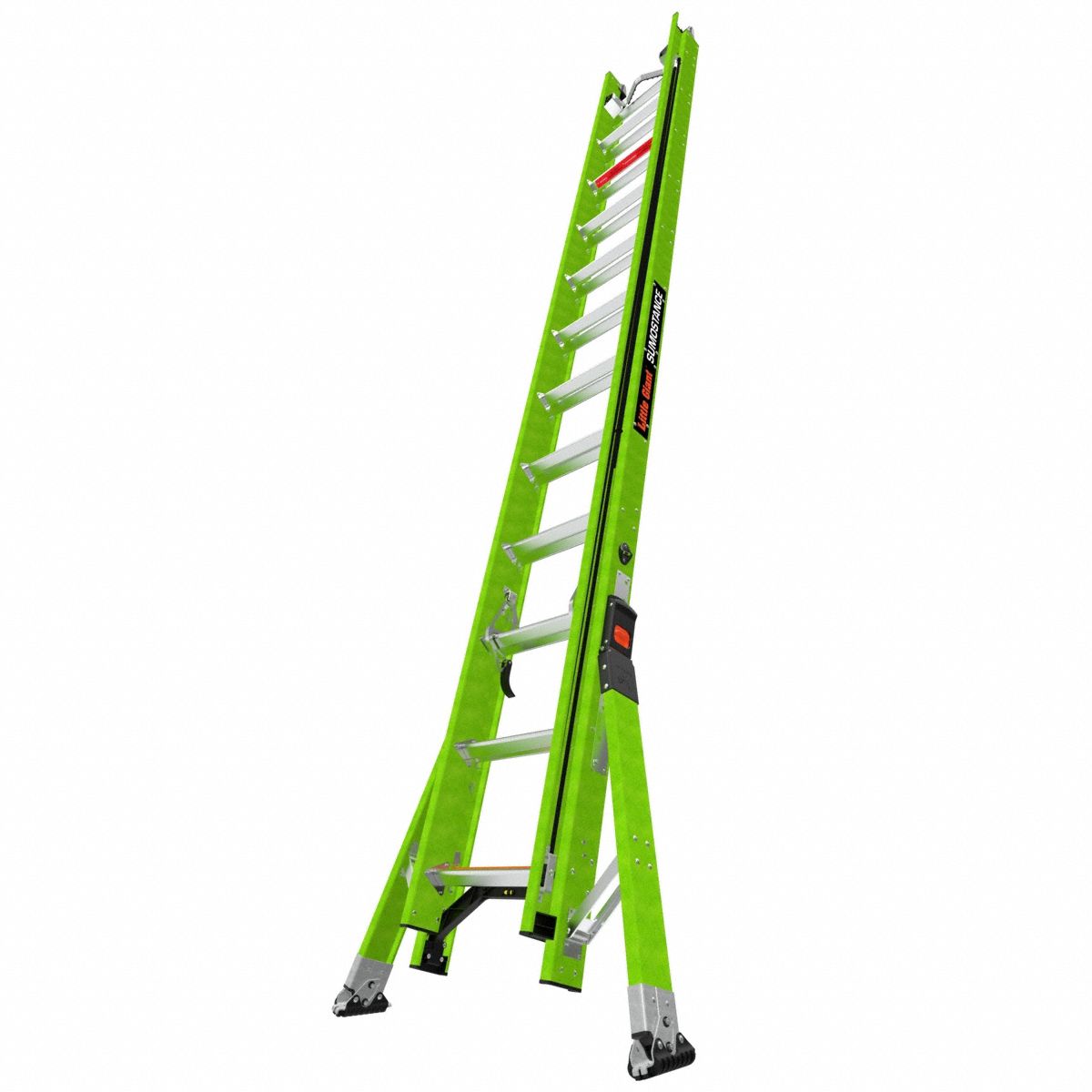 LITTLE GIANT, 24 ft Ladder Size, Fiberglass, Extension Ladder - 455C60 ...