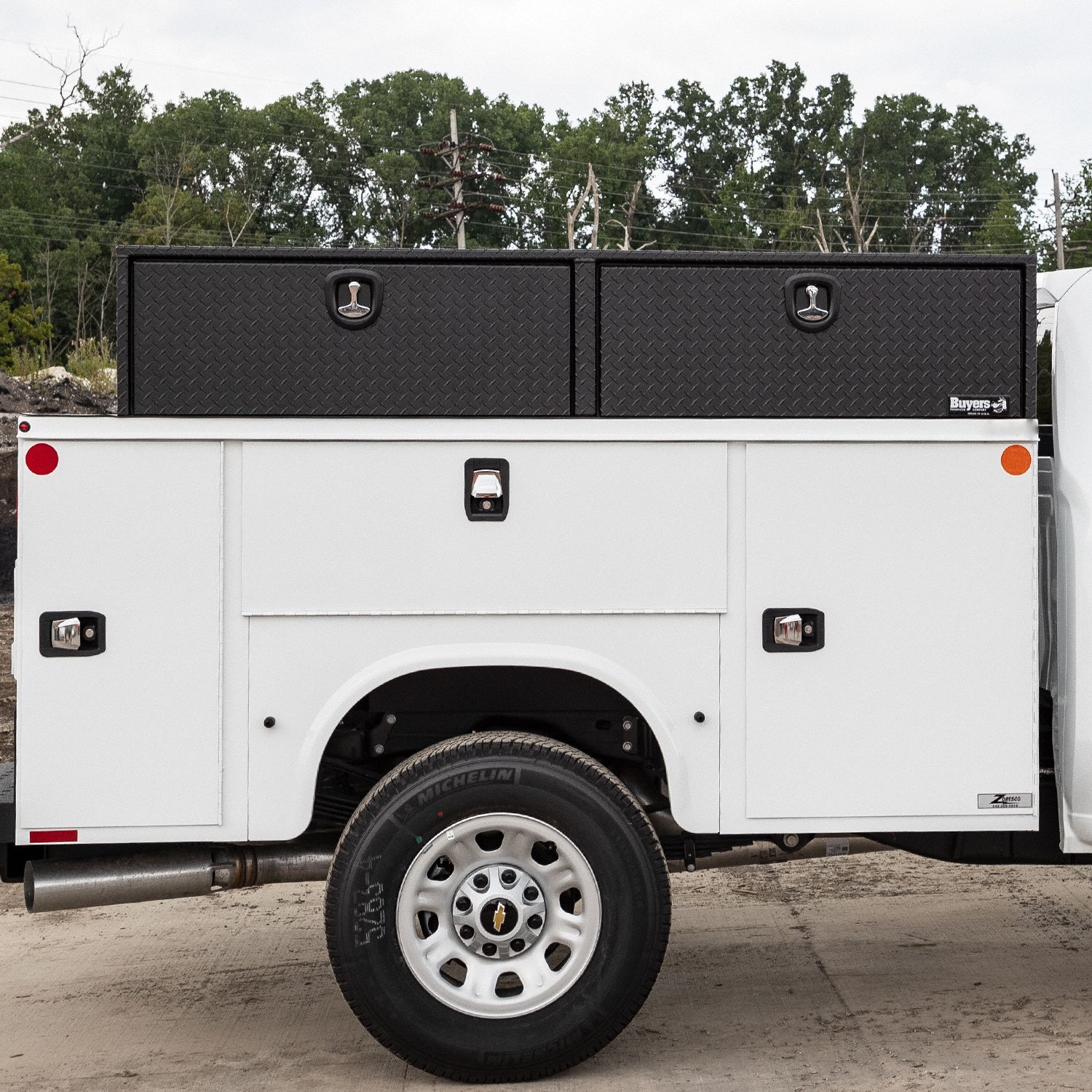 BUYERS PRODUCTS, Topside Truck Box, Single Drop-Down Door Lid, Topside ...