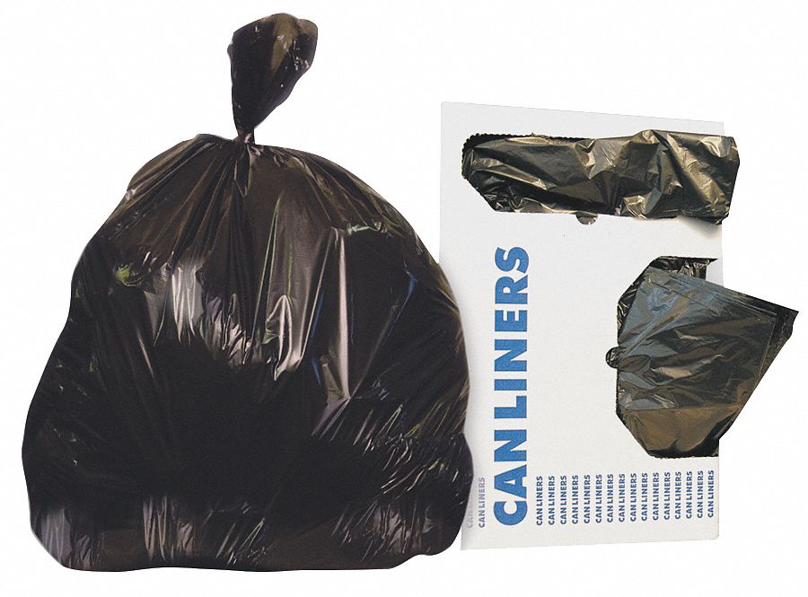 HERITAGE Trash Bag, 40X46, Black, 1.5Mil, PK100 - 278CE7|X8046AK - Grainger
