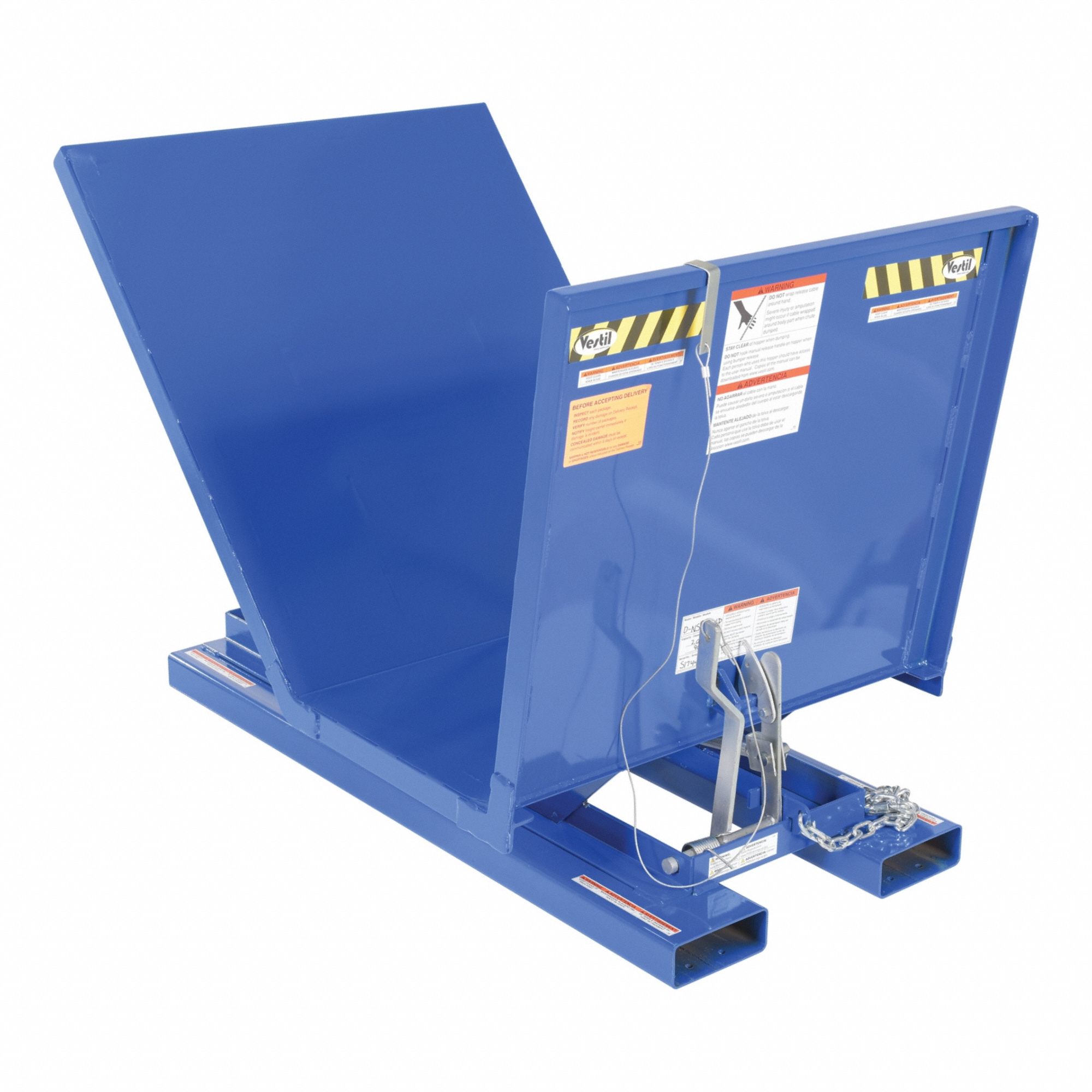 VESTIL, Open Sided Hopper - 172T48|D-NS-100-LD - Grainger